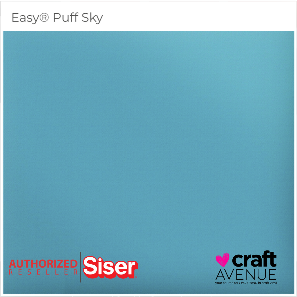 Siser EasyPUFF 3D 12" - Sky Blue – Craft Avenue Ltd.