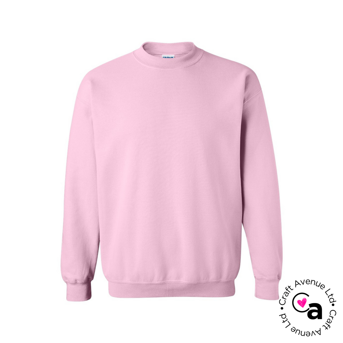 Gildan G180 Crew Neck - Light Pink – Craft Avenue Ltd.