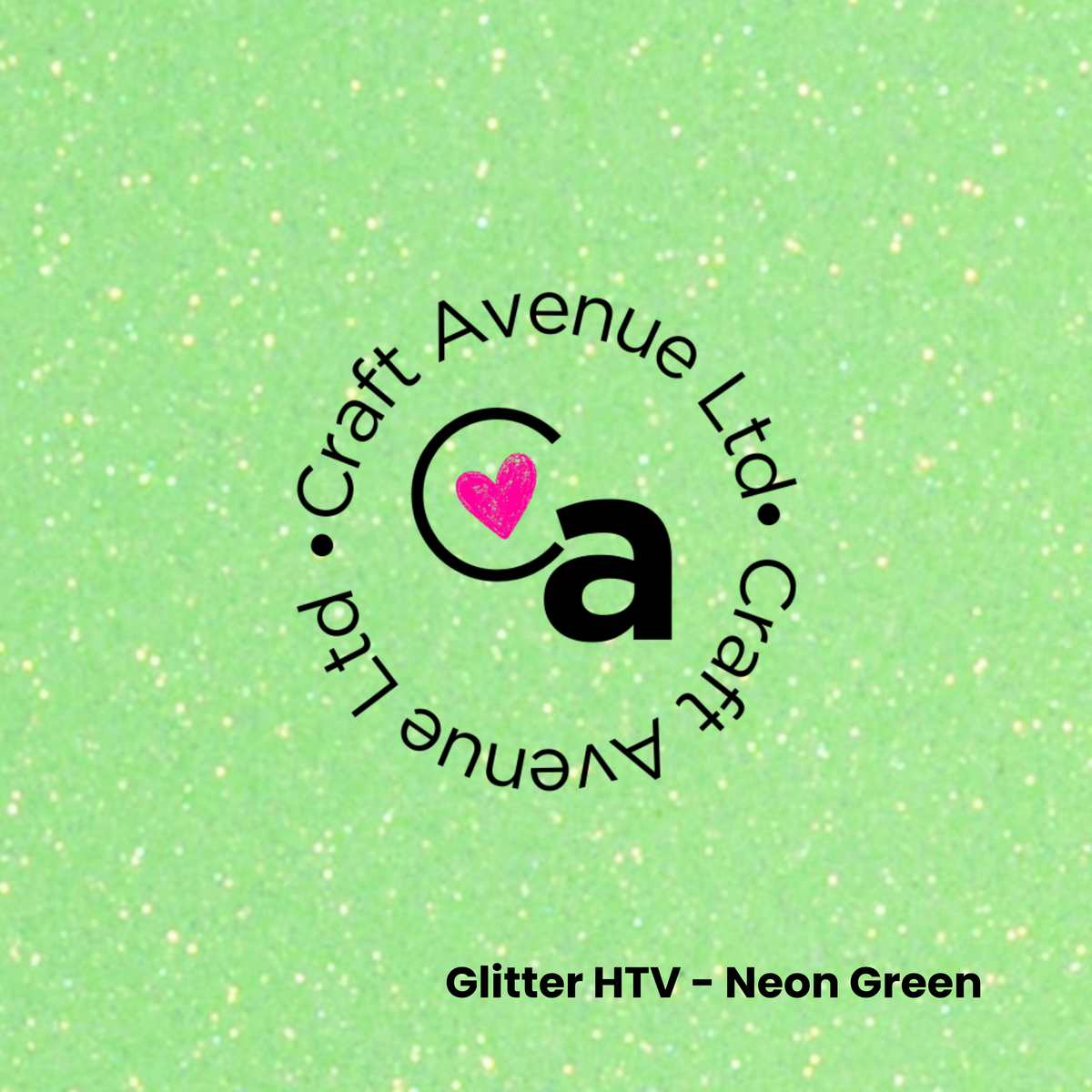 Neon Green Glitter HTV – Craft Avenue Ltd.