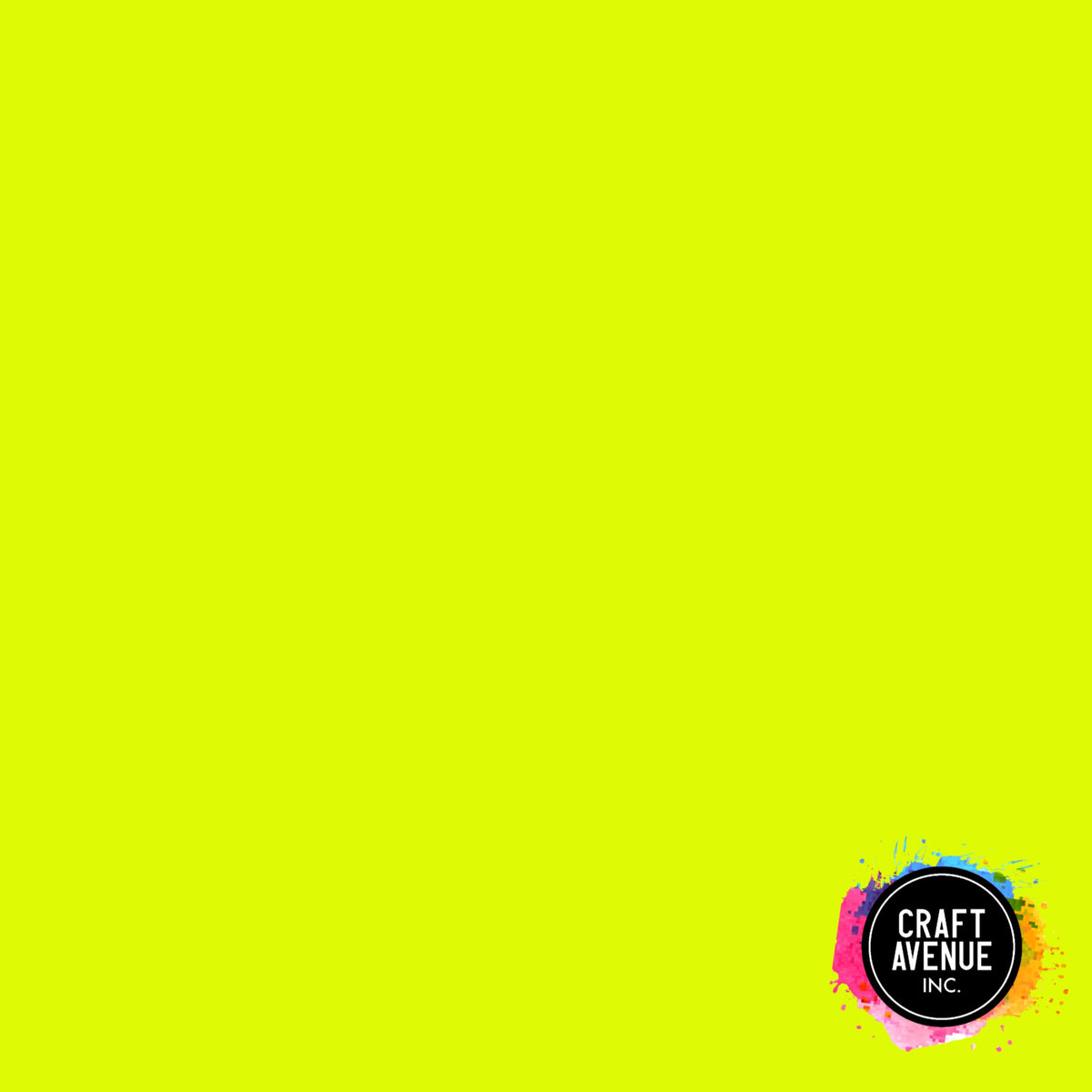 Oracal 6510 Fluorescent Yellow – Craft Avenue Ltd.